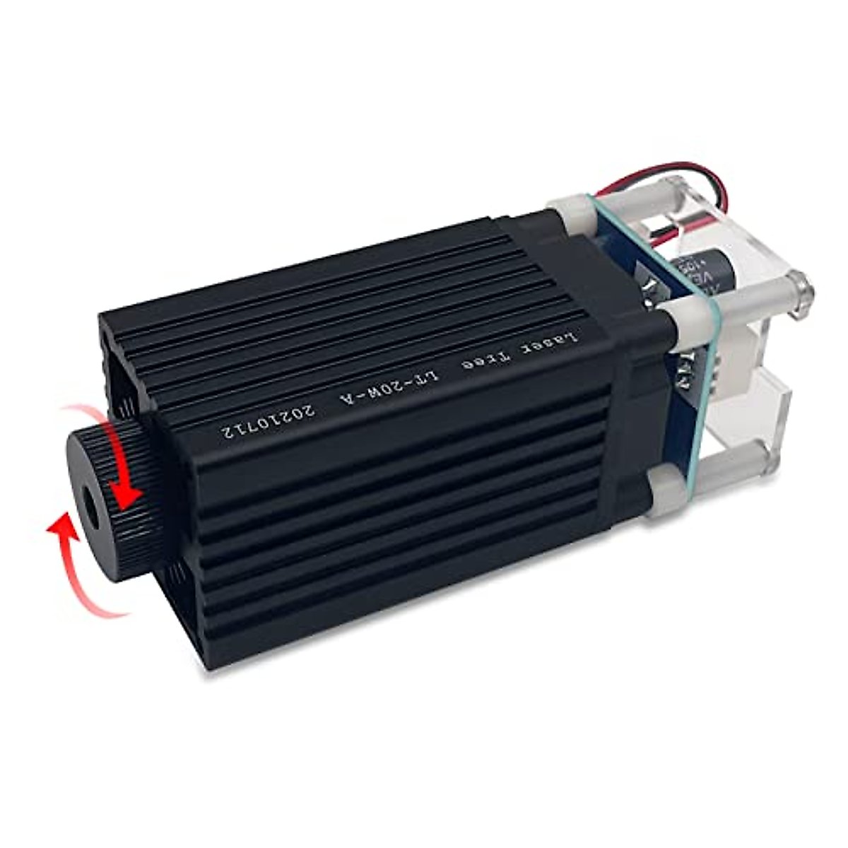 LASER TREE Laser Engraver Module, 20W Laser Engraving Cutting Module CNC, 4W Optical Output Power, Adjustable Focal, 450nm Laser Head for Laser Engraver Cutter Machine DIY Engrave Wood Paper Leather