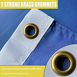 Double Sided Ukraine Flag 2x3 ft Outdoor- Ukrainian National Flags Heavy Duty 210D Polyester with Brass Grommets