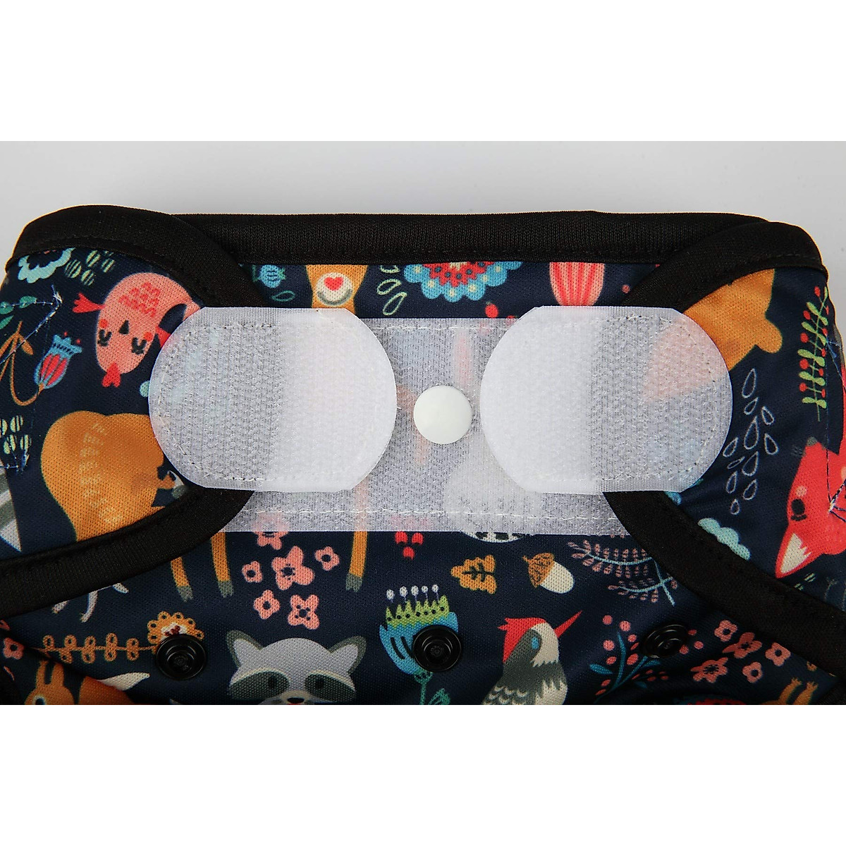 Baby Cloth Diaper Cover Nappy Hook and Loop Double Gusset 6.6lbs to 33lbs (Grey Arrow) One Size