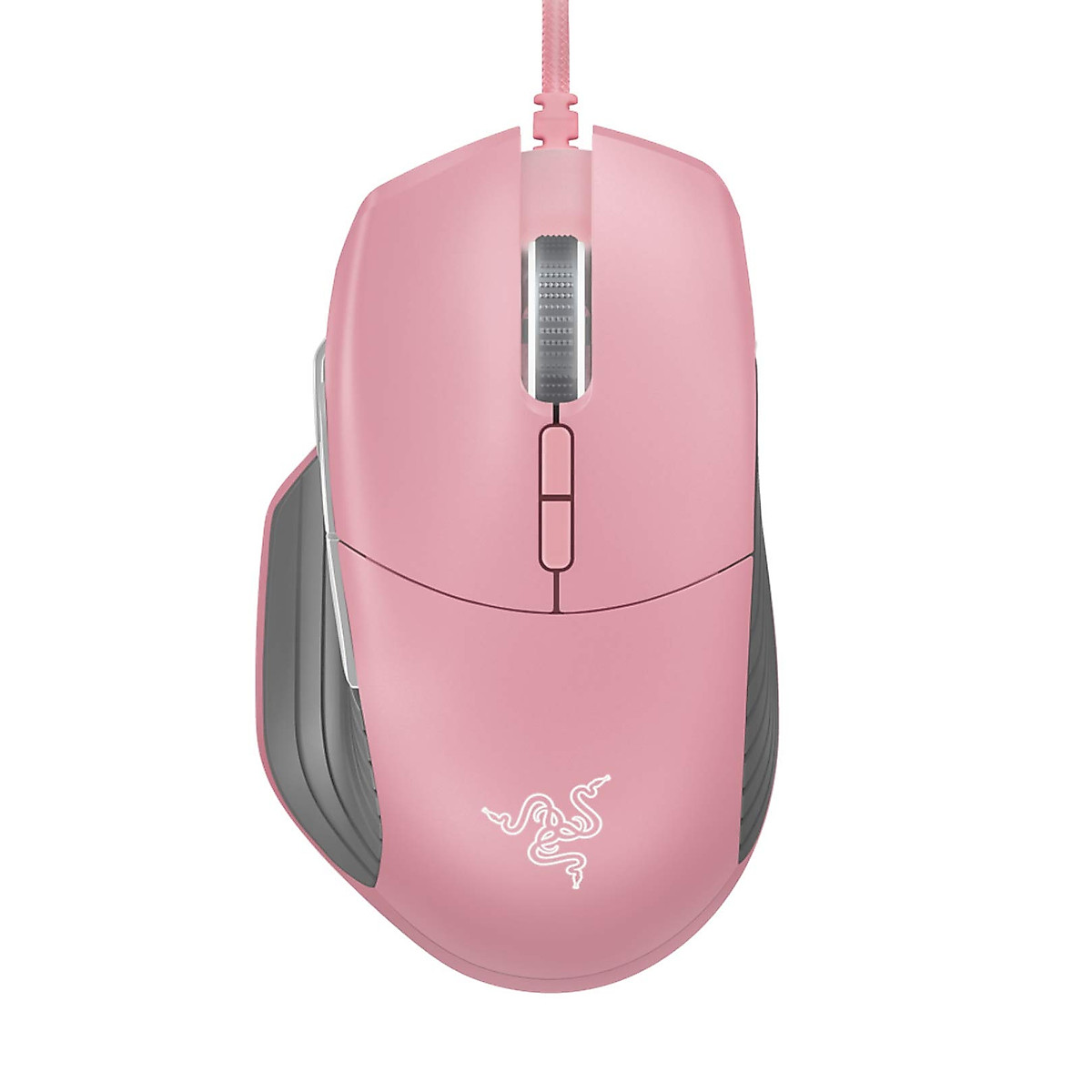 Razer Basilisk Gaming Mouse: 16,000 DPI Optical Sensor - Chroma RGB Lighting - 8 Programmable Buttons - Mechanical Switches - Customizable Scroll Resistance - Quartz Pink
