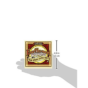 Ernie Ball Earthwood Silk and Steel Extra-Soft Acoustic Guitar Strings, 10-50 Gauge (P02047)