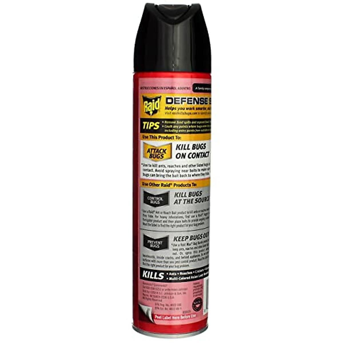 Raid Ant and Roach Kills on Contact No Lingering Chemical Odor Outdoor Fresh Scent 12 Oz. (1 Each)