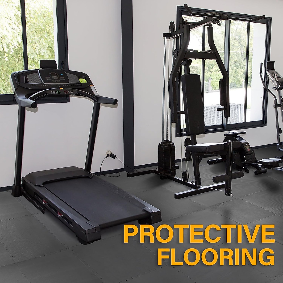 ZENY Puzzle Exercise Mat 1/2'' Thick Interlocking Foam Floor Mat, Gym Flooring Mat, Home Gym Workout Exercise Equipment Mat