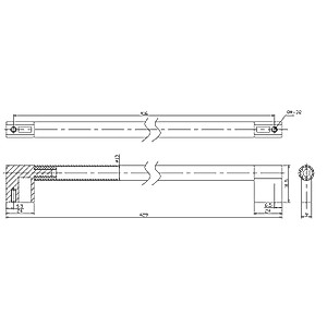 Richelieu Hardware BP527416195 Avellino Collection 16 3/8-inch (416 mm) Center-to-Center Brushed Nickel Modern Cabinet and Drawer Pull Handle for Kitchen, Bathroom, and Furniture