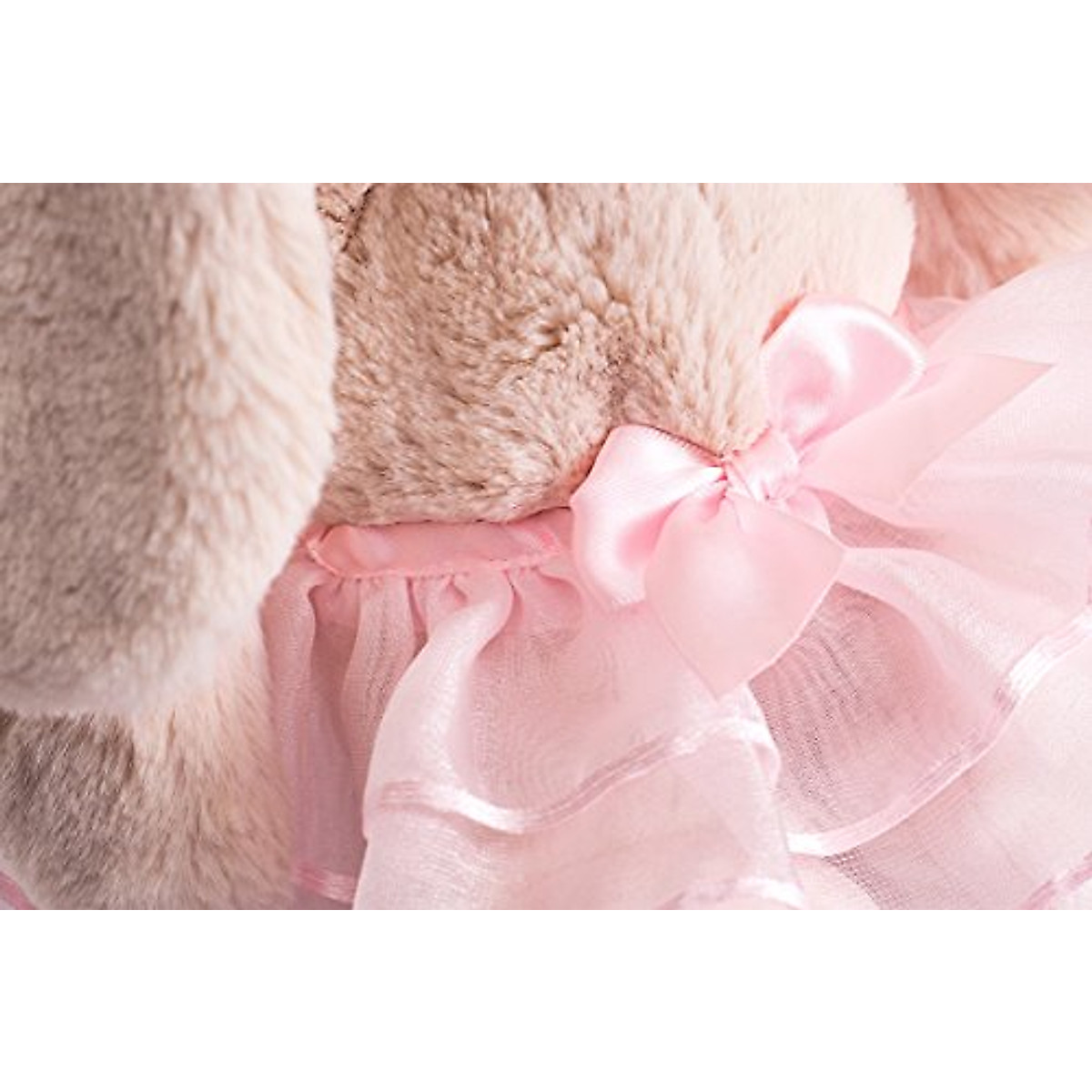 DILLY DUDU Ballerina/Ballet Bunny Plush Toy Stuffed Animal Rabbit Doll 10-inch(Pink)