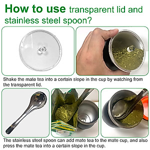 NestEcho Yerba Mate Cup Yerba Mate cup mate Cup Gourd Shape with a double-walled stainless steel structure set kits