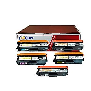 Calitoner Compatible Laser Toner Cartridges Replacement Brother TN336BK TN336C TN336M TN336Y Set Use for Brother MFC-L8600CDW, MFC-L8850CDW, HL-L8250CDN, HL-L8350CDW, HL-L8350CDWT Printer- (5 Pack)