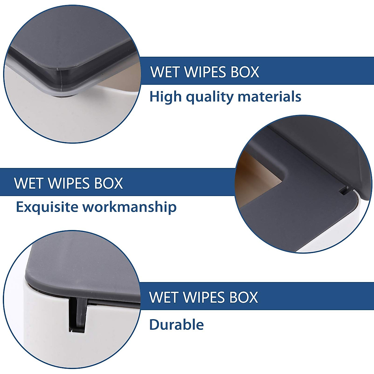 1pc Storage Box Plastic Tissue Case Dispenser Holder with Lid Dispenser Holder