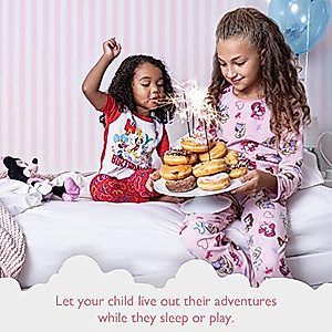 Disney Girls' Descendants | Princess | Little Mermaid 2-Piece Loose-Fit Pajamas Set, Once Upon a Time 2, 6