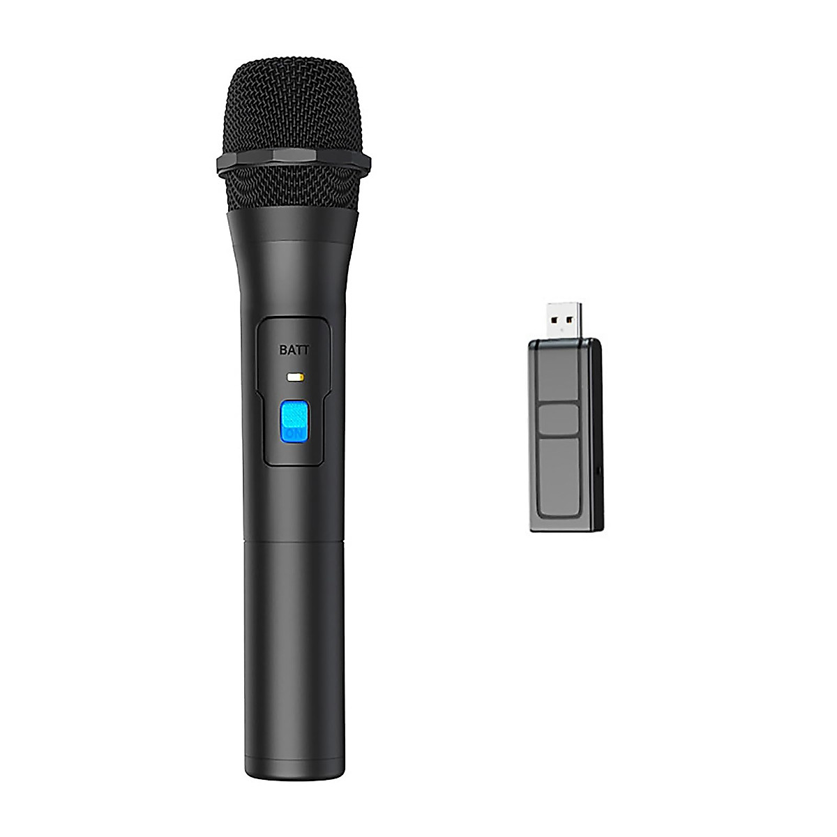 Acogedor Wireless Microphone, VHF Universal Handheld Cordless Mic Amplification with USB Receiver, Plug and Play for Karaoke Singing, Wedding, Speech