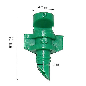 MANHONG Irrigation Dripper 30 Pcs Nozzle Green 180 Degrees/red 360 Degrees. for Cloning Machine Hydroponic Garden Watering Systems Refraction Atomization (Color : 90 Degrees Nozzle)