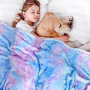 MUGD Soft Blankets Fleece Soft Fuzzy Throw Blanket Kids Warm Throw Blanket for Bed