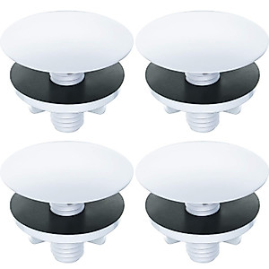 WILLBOND 4 Pieces Kitchen Sink Hole Cover Faucet Hole Cover Kitchen Sink Tap Hole Plate Stopper Cover Blanking Metal Plug (Plastic)