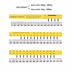 WIN TAPE Professional Cattle Weightband Weight & Height Tape Measure (Blue)