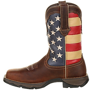 Durango womens Lady Rebel Western Boot, Brown/Union Flag, 6.5 US