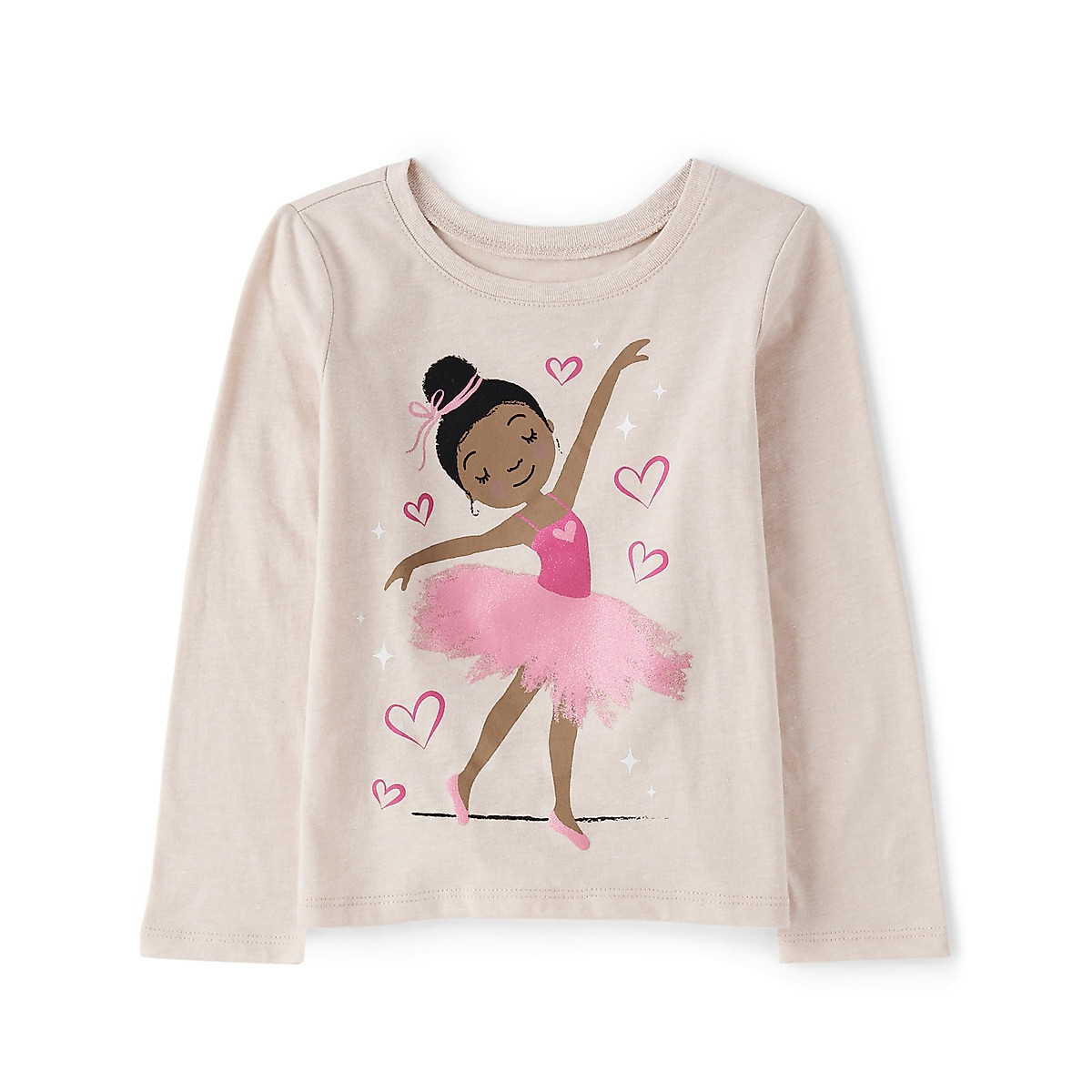 The Children's Place Baby-Girls And Toddler Girls Long Sleeve Graphic T-shirt Ballerina 18-24 Months