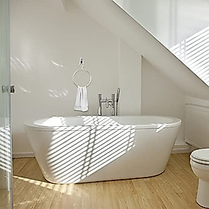 Round Metal Hangers Bikini Hangers Simple Belt Ring Hanger Scarf Hanger for Bedroom Closet ( Golden ) Clothes Organizer Holders for Home