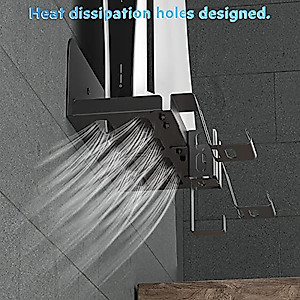 Allnice PS5 Wall Mount, 5 IN 1 Playstation 5 Wall Mount (Disc and Digital Edition) Wall Bracket for Playstation 5 with Detachable Controller Holder & Headphone Hanger & Remote Control Bracket (Black)