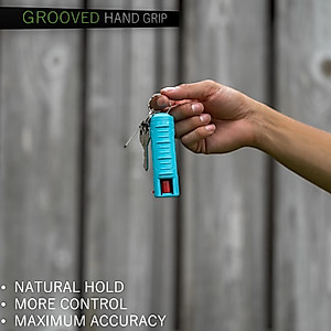 Police Magnum Pepper Spray Keychain Bulk Set- Tactical Self Defense Maximum Strength OC- Safety Key Chains for Women & Men - Made in The USA-7 Pack Rainbow INJ