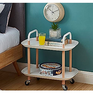 JYDQM Home Three-Layer Removable Dining Trolley Home Kitchen Storage Shelf Multi-Function Utility Metal Cart (Color : D, Size : 1pcs)