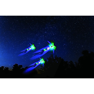 Cool Builders Light-Up Rockets Slingshot - Pull Back and Launches up to 36 Meters Day & Night Fun Flying Action Outdoor Toys for Boys and Girls (Light Up Slingshot Rockets)