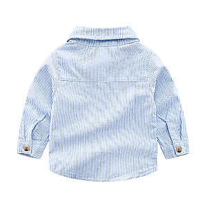 ULAMORE 6 Months -9 Years BoysGentleman Outfits Suit Set with Detachable Suspenders (light blue, 12-18 Months)