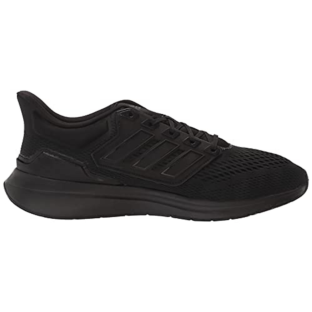 adidas Men's EQ21 Trail Running Shoe, Black/Black/Black, 12