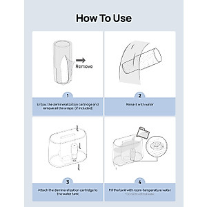 Dreo Demineralization Cartridge 3-Pack for Humidifiers, Compatible with Dreo Humidifiers HM311/311S/524/524S, Prevent Mineral Build-up, Filter Hard Water, Eliminate White Dust