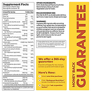 Pureboost Clean Energy Drink Mix + Immune System Support. Sugar-Free Energy with B12, Multivitamins, Antioxidants, Electrolytes (Combo Pack, 30 Stick Packs)