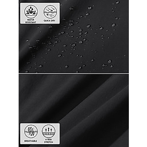 MAGCOMSEN Hiking Shorts for Women Lightweight Quick Dry Cargo Shorts with Pockets Tactical Travel Black Golf Shorts S