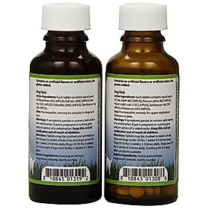 PetAlive Respiratory ComboPack for Pets - All Natural Homeopathic Remedies Relieve Symptoms of Blocked Sinuses, Colds, and Respiratory Irritation in Cats and Dogs