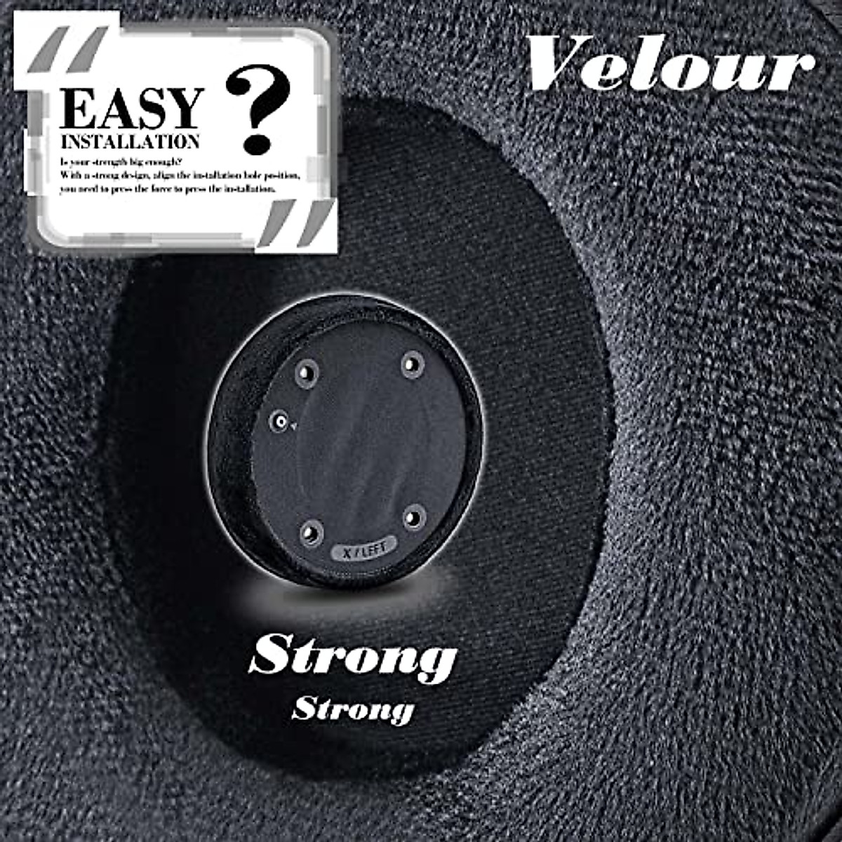 ZIXUANCUSHION X2 Earpads Replacement Philips Audio Fidelio X2 Ear Pads Compatible with Fidelio X2HR, X2, X1S Over-Ear Headphones - Velour Ear Cushions