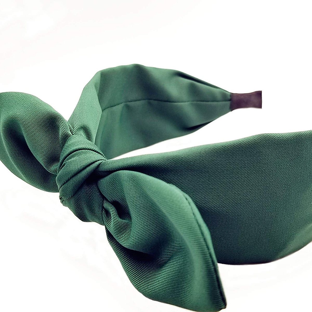hodooly 1Pcs Knotted Headbands for Women,Turban Headband Wide Headbands Bowknot Hair Band for Women (Green)