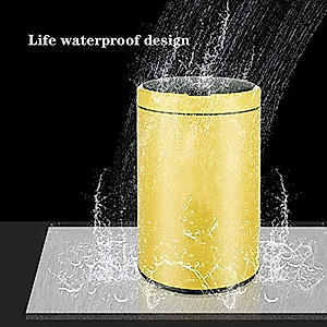 CXDTBH Waterproof Smart Trash Can 12L Induction Household Trash Can with Lid Simple Automatic Trash Can for Kitchen Living Room Bedroom Bathroom (Color : White-Dinosaur Doodle4)