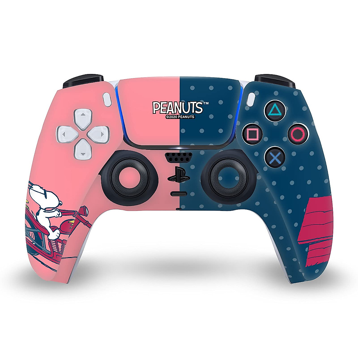 Head Case Designs Officially Licensed Peanuts Snoopy & Woodstock Character Graphics Vinyl Faceplate Sticker Gaming Skin Decal Cover Compatible With Sony PlayStation 5 PS5 DualSense Controller