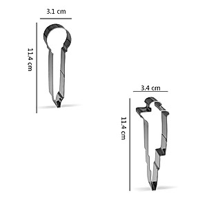 Science Chemistry Cookie Cutter Set - 8 Piece - Stainless Steel