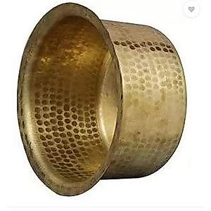 USA Deals 365 Traditional Cookware Brass Pital-Patila-Bhaguna Pure and Attractive Brass Kitchenware, Indian cooking utensils, Pot Patila Combo Set (5 LITER)