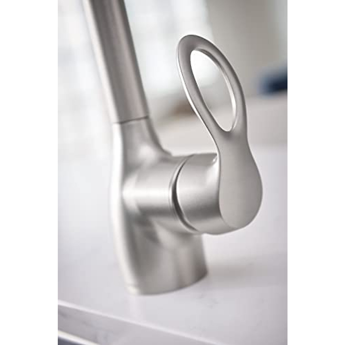 Moen CA87011SRS Single Handle Kitchen Faucet with Pullout Spray from the Kleo Collection, Spot Resist Stainless
