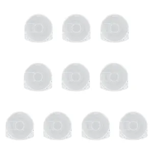 HOVTOIL 10Pcs Replacement UMD Game Disc Storage Case, Clear Game Disc Storage Shell Case Cover Compatible with PSP1000/2000/3000 Clear