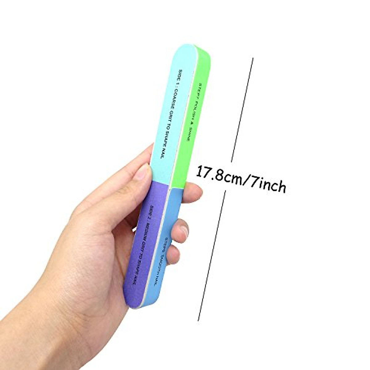 Honbay 6PCS Nail Art Tool Nail File Nail Buffer Cosmetic Manicure, 7 Ways