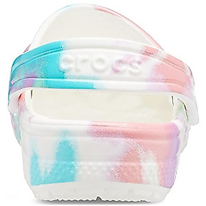 Crocs unisex child Classic Tie Dye Clog, Fresco/Multi, 6 Big Kid