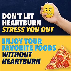 Pepcid AC Maximum Strength Heartburn Relief Tablets, Prevents & Relieves Heartburn Due to Acid Indigestion & Sour Stomach, 20mg of Famotidine to Reduce & Control Acid, Fast-Acting, 50 Ct