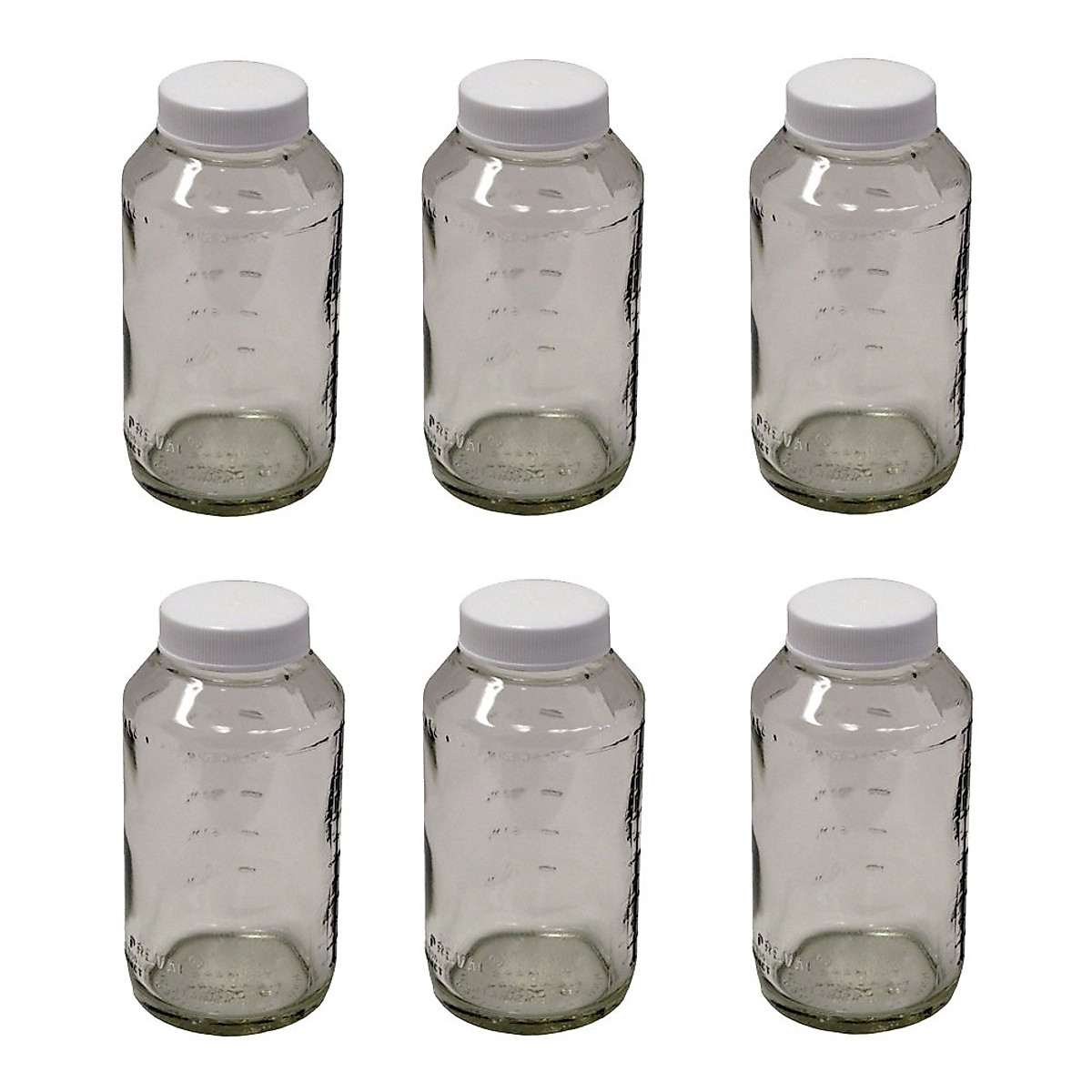 Preval 269 Glass Jar, 6-Ounce (6 JARS)