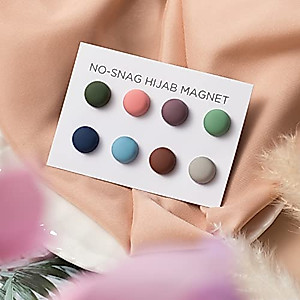 18 Pieces Hijab Magnetic Pins,Strongest Commercial Strength Magnetic Hijab Pins Buttons for Women Multi-Use Colorful Scarf Small Magnetic Hijab