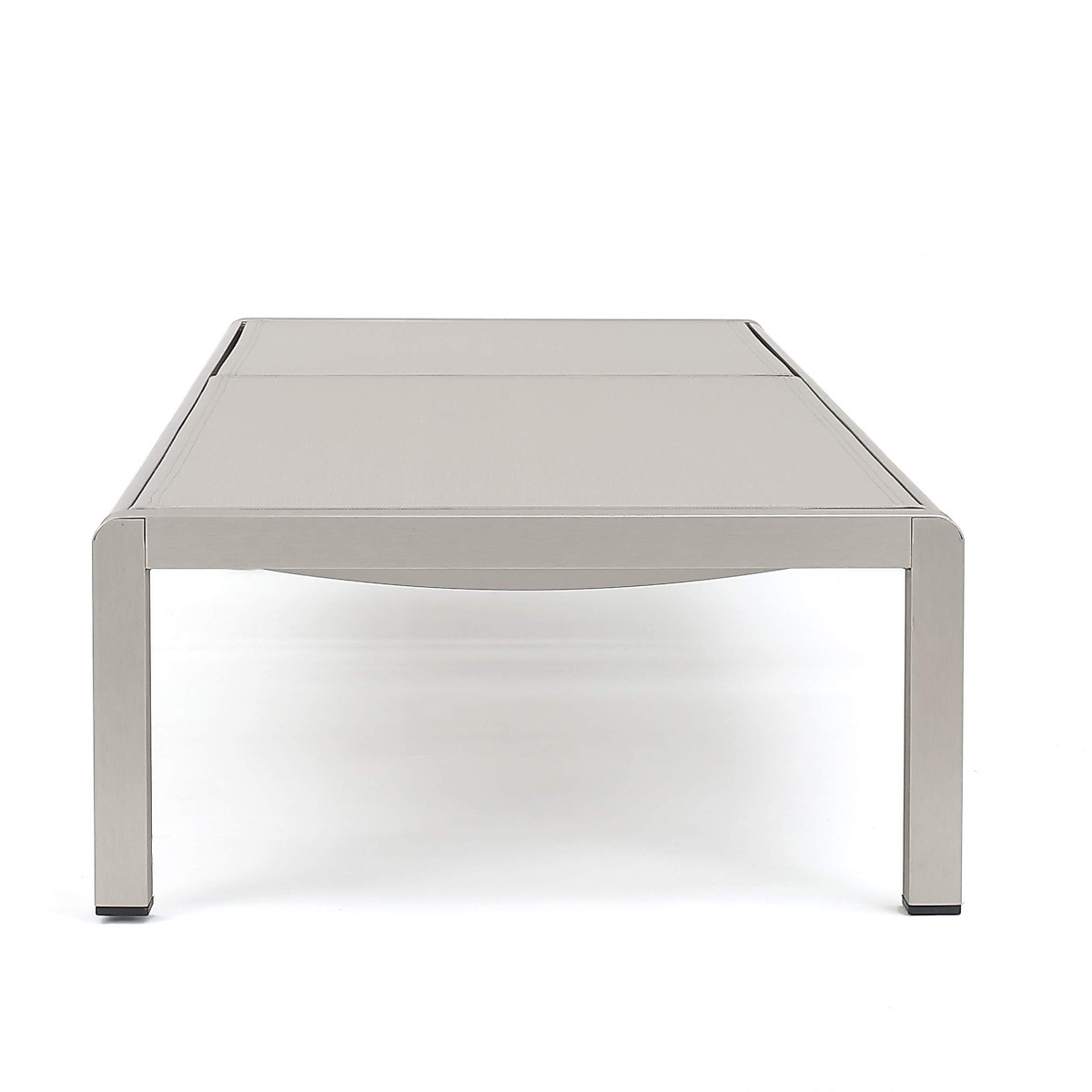 Christopher Knight Home Cape Coral Gray Outdoor Mesh Chaise Lounges, 2-Pcs Set, Gray