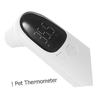 NOLITOY 4 Sets Pet Thermometer Dog Ear Thermometer Non- Cats Thermometer Home Use Pet Temperature Thermometer for Pet Rechargeable Pet Ear Thermometer Screen Baby Plastic Pet Dog