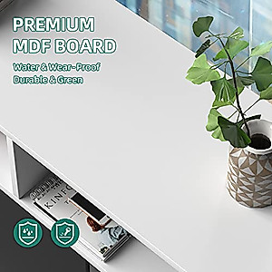 YITAHOME Wood File Cabinet, 2 Drawer Mobile Lateral Storage Cabinet Printer Stand with Lock and Open Storage Shelves for Home Office, White,Drawers Without Hanging Bars