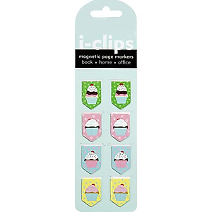 Cupcake i-clips Magnetic Bookmarks