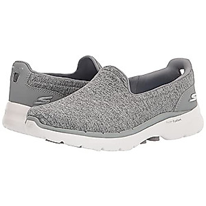 Skechers Women's GO Walk 6-Grand Horizon Sneaker, Gray, 8 Wide