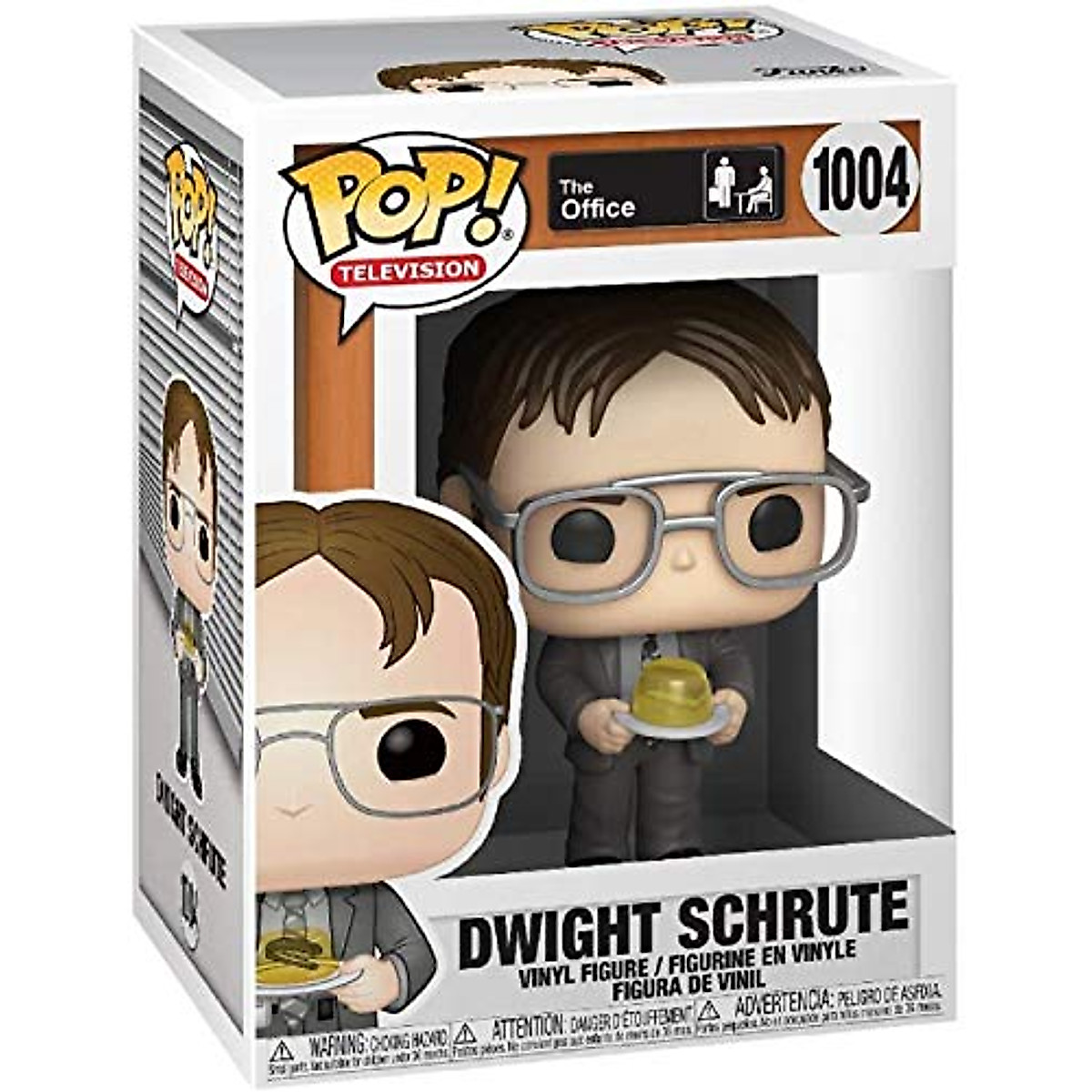 Funko The Office - Dwight Schrute with Gelatin Stapler Pop! Vinyl Figure (Bundled with Compatible Pop Box Protector Case)